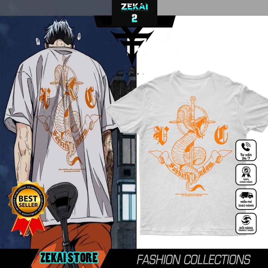 Áo Thun Sabbath Crew Joker Windbreaker Manhwa fom rộng, nam nữ đủ size ...