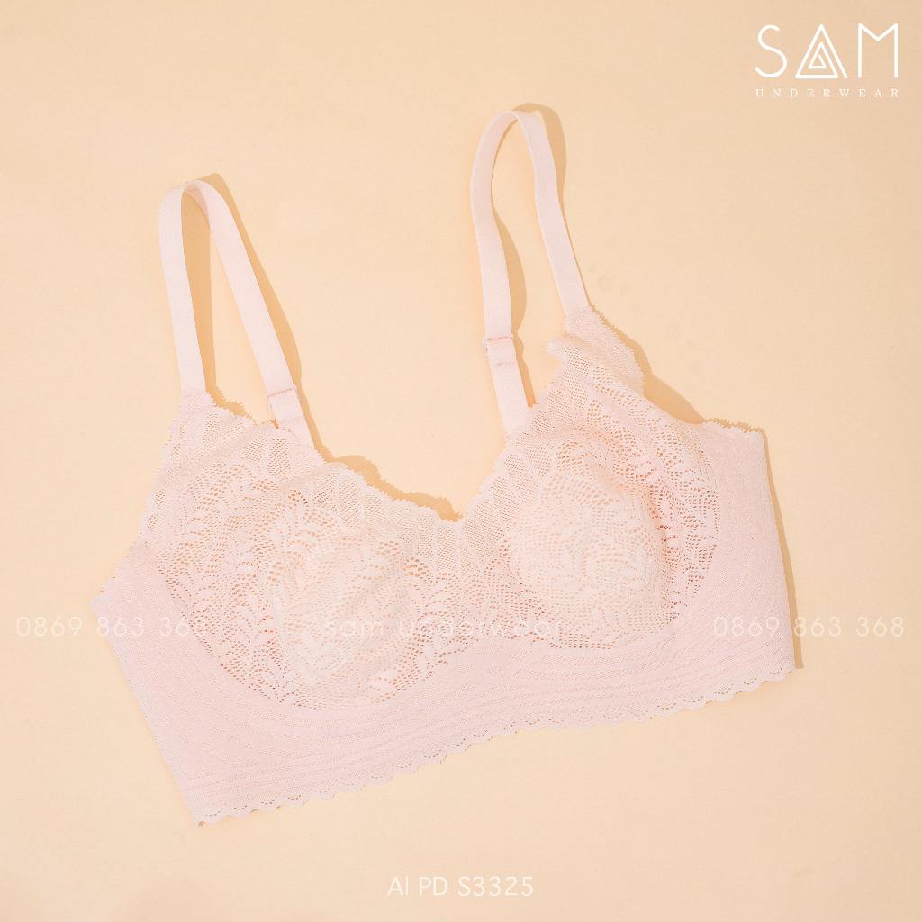 Áo Lót Không Gọng Cao Cấp Ren Tơ Mềm Mại Chống Xệ Không Viền TSAM AL PD S3325 | Shopee Việt Nam
