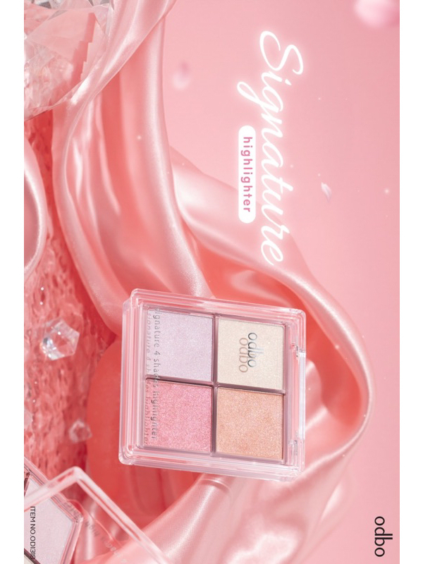 Phấn Bắt Sáng ODBO Signature Four Shades Highlighter Signatur 4 Shades Highlighter size 10g ...