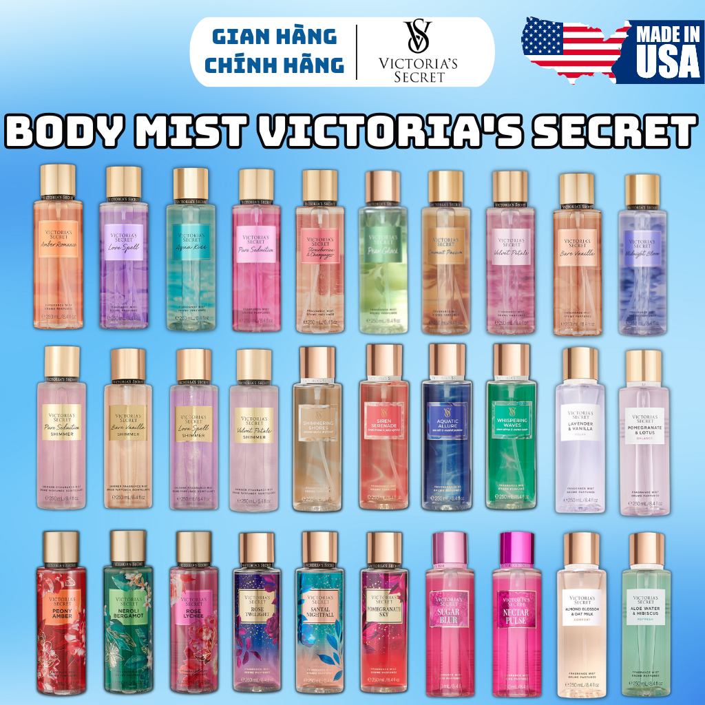 Body Mist Victoria Secret Chính Hãng 250ml, Xịt Thơm Body Toàn Thân ...