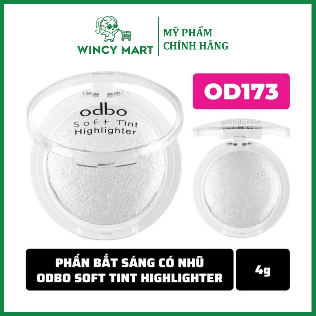 [Chuẩn Thái] Phấn Bắt Sáng Mini Tạo Khối Odbo Soft Tint Hightlighter OD173 Có Nhũ Chuẩn Makeup ...