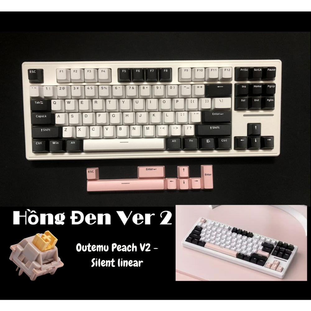 Bàn phím cơ không dây Xinmeng M87 Pro V2 - Hotswap 5 pin - Mạch xuôi ...