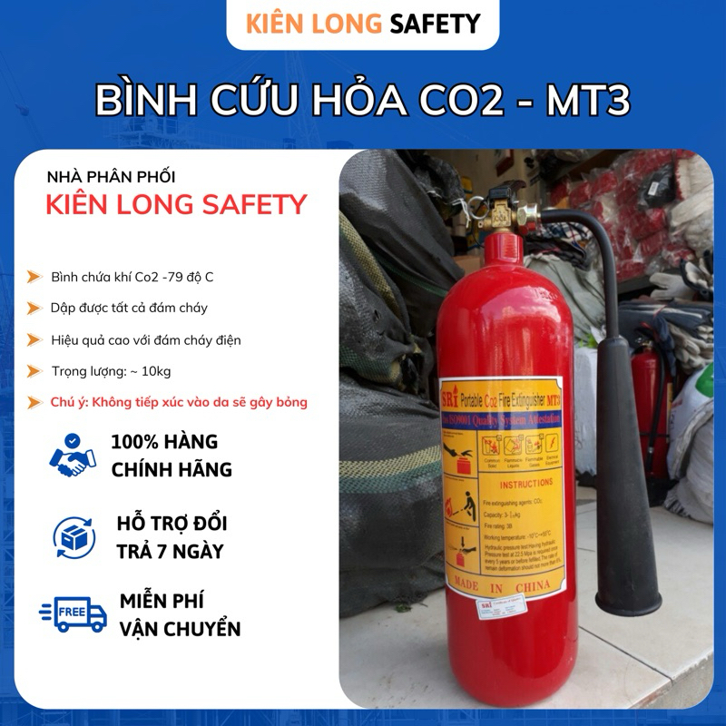 BÌNH CHỮA CHÁY KHÍ CO2 MT3, BÌNH CHỮA CHÁY AN TOÀN PCCC ( Ship hoả tốc ...