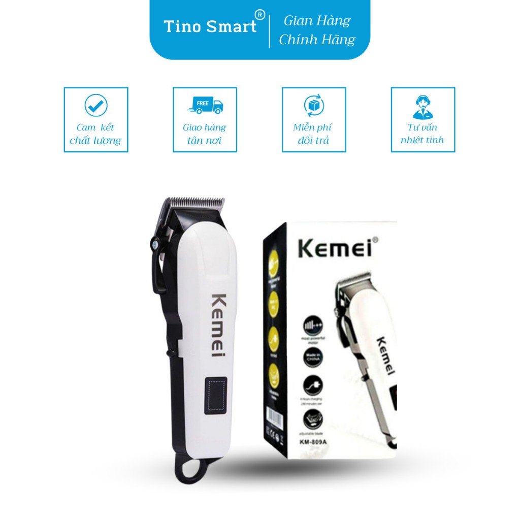 Tông Đơ Kemei 809A Cắt Tóc Chuyên Nghiệp Không Dây Màn Hình Led Không ...