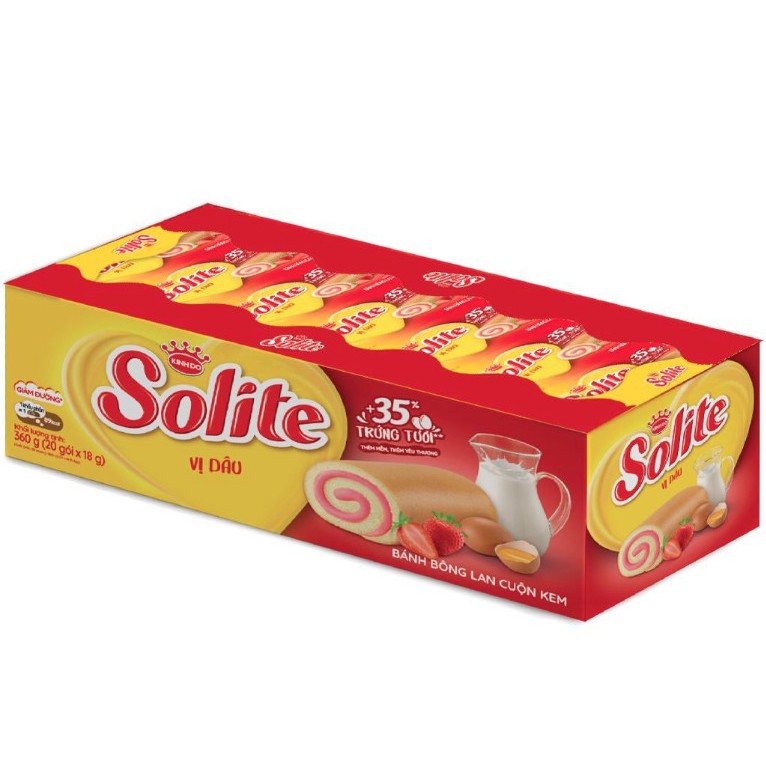 Bánh cuộn Solite Swissroll Dâu - Thùng 12 khay x 360g | Shopee Việt Nam