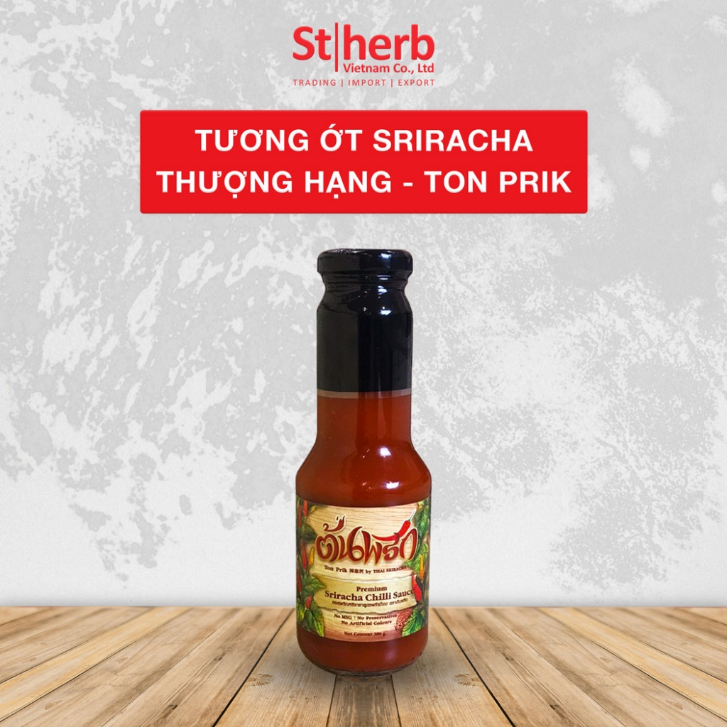 Tương Ớt Sriracha Thượng Hạng (Hãng Ton Prik) Trọng Lượng 380g | Shopee ...