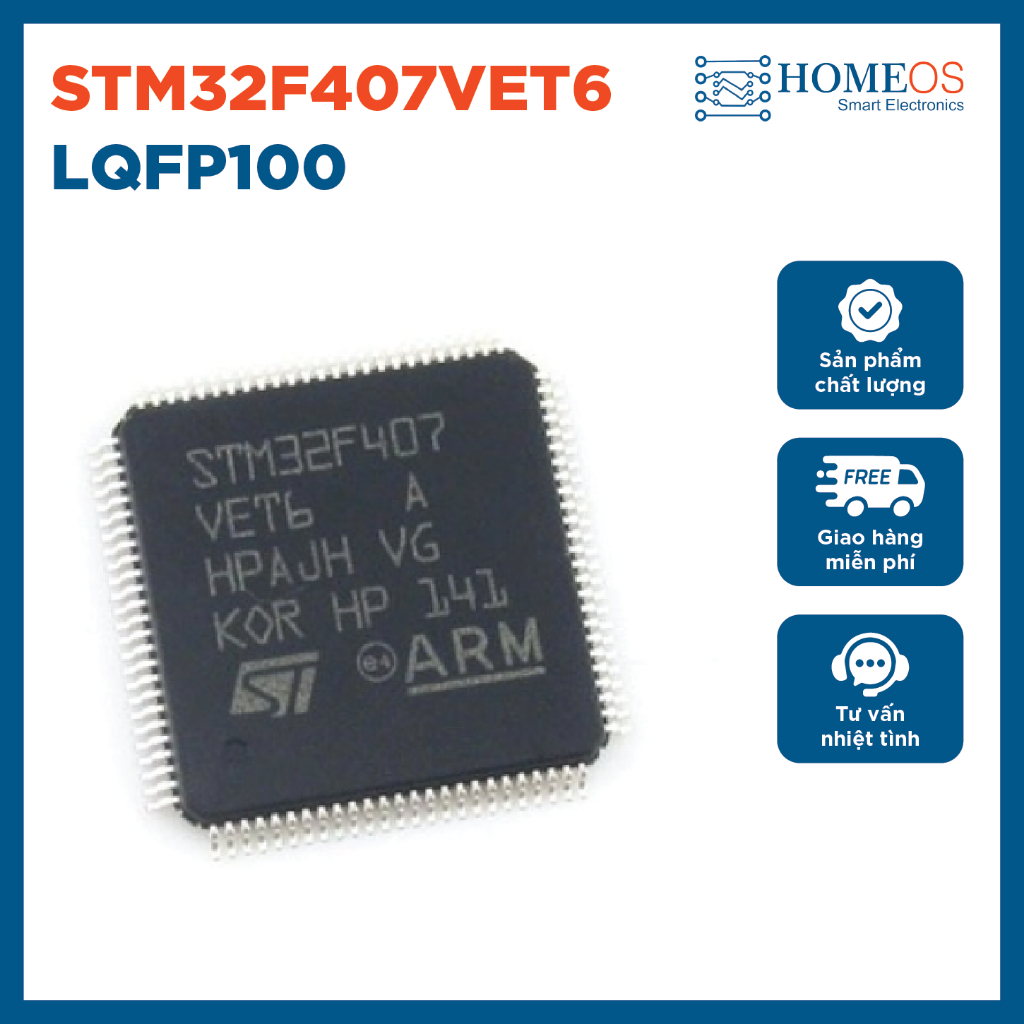 STM32F407VET6 LQFP100 | Shopee Việt Nam