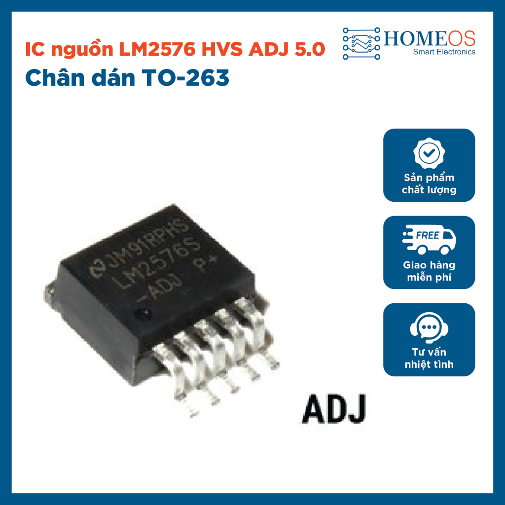 IC nguồn LM2576 HVS ADJ 5.0 chân dán TO-263 | Shopee Việt Nam