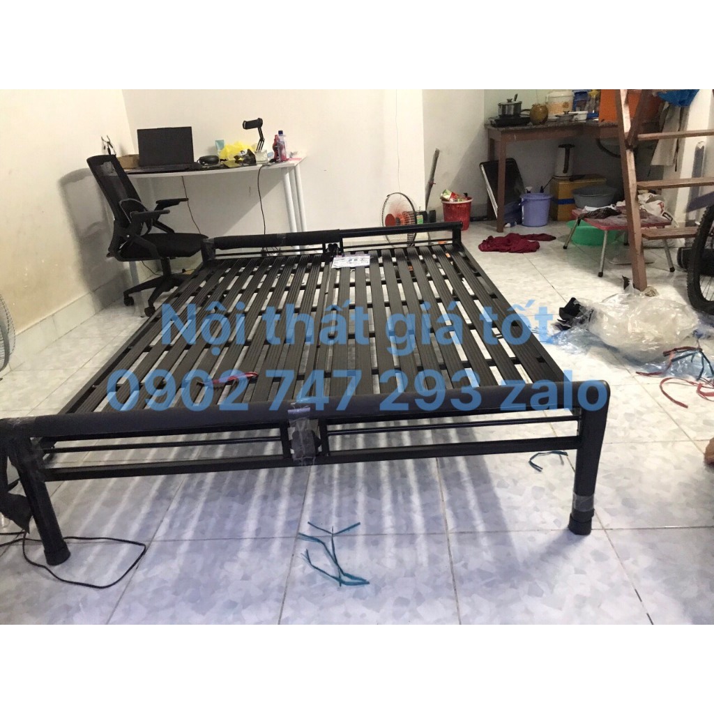 [MIỄN SHIP -RÁP] giường sắt mẫu không đầu , đủ size 1m2 => 1m8x2m , giá ...