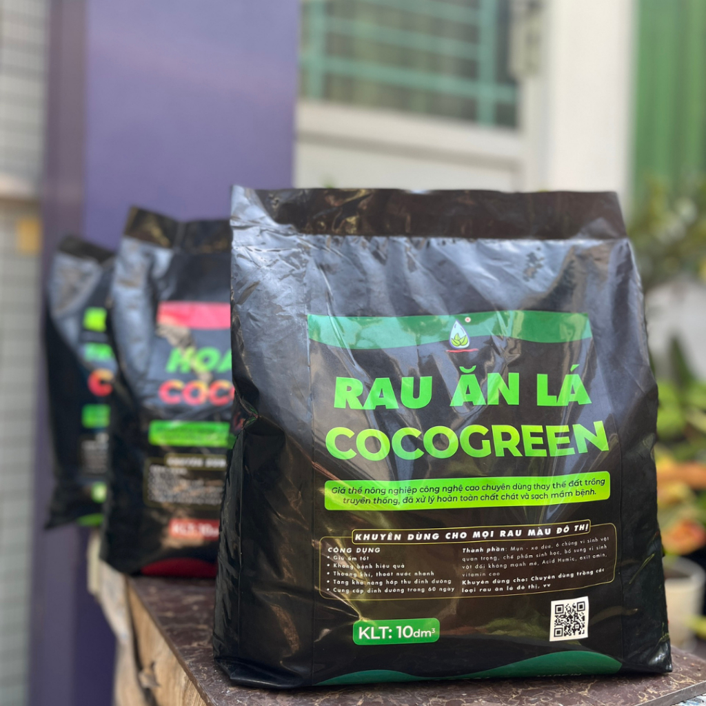 [10dm3] Giá thể CocoGreen - Đất Sạch Trồng Cây dùng cho mọi loại rau ...