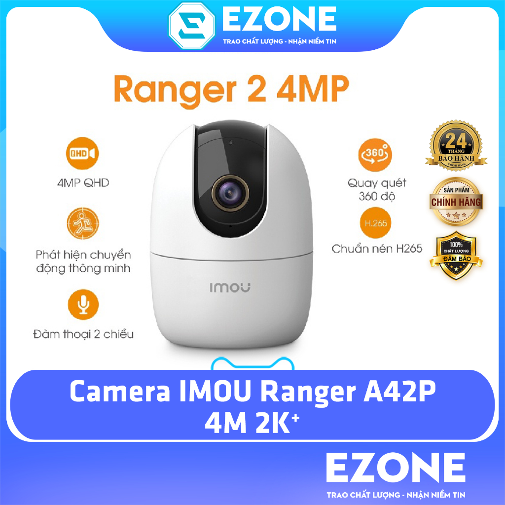 Camera IMOU Trong Nhà Wifi Ranger 2 A42P | A22EP, Quay 360 Độ, Đàm ...