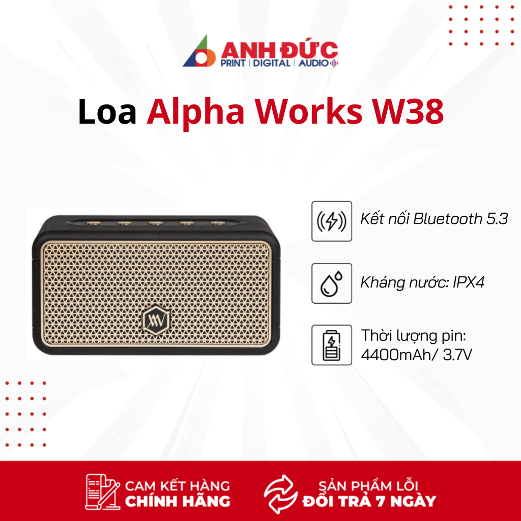Loa Bluetooth Alpha Works AW W38 - Hàng Chính Hãng | Shopee Việt Nam