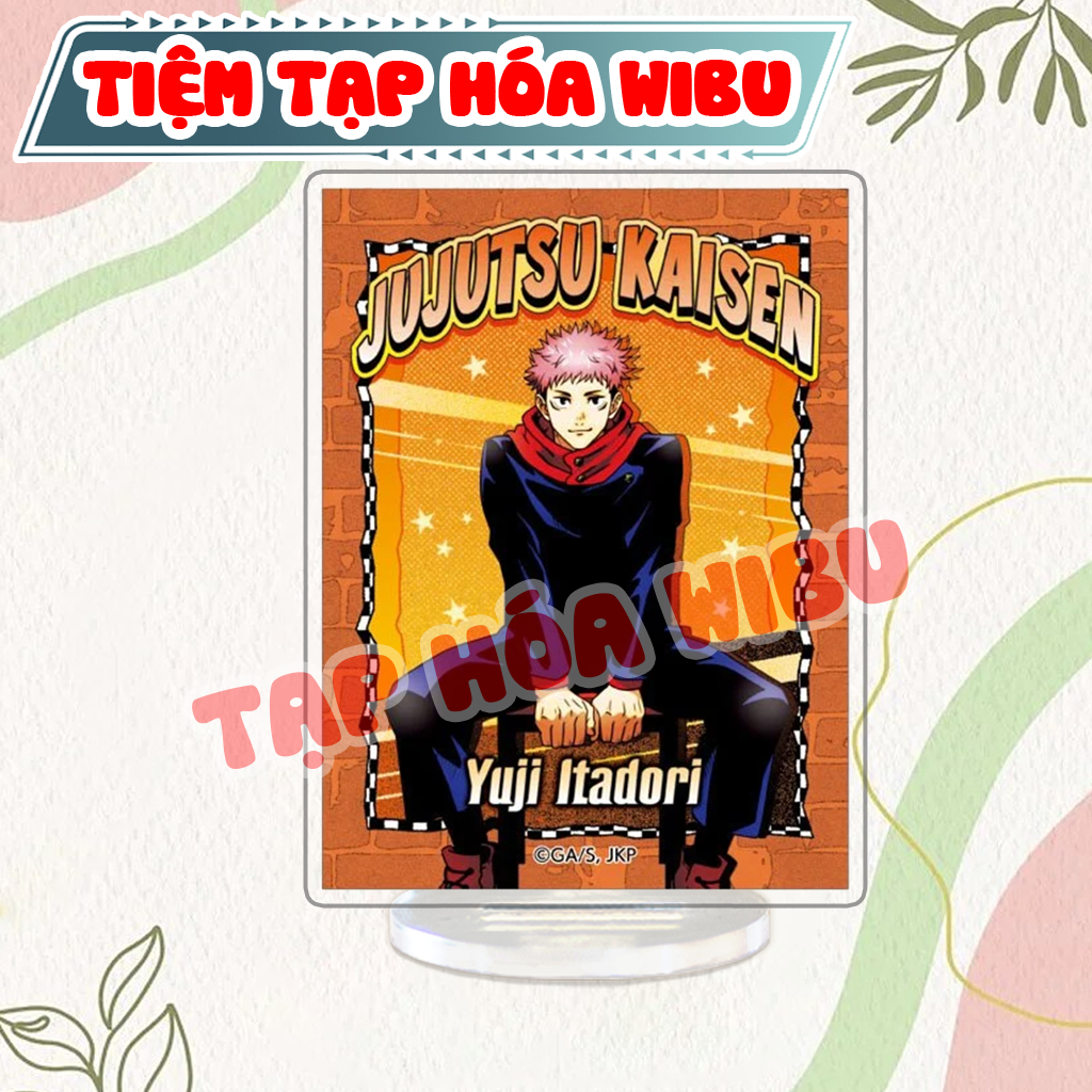 Mô Hình Standee Tượng Bằng Acrylic Jujutsu Kaisen Nhân Vật Gojo Itadori Yuji Geto Nanami Nobara