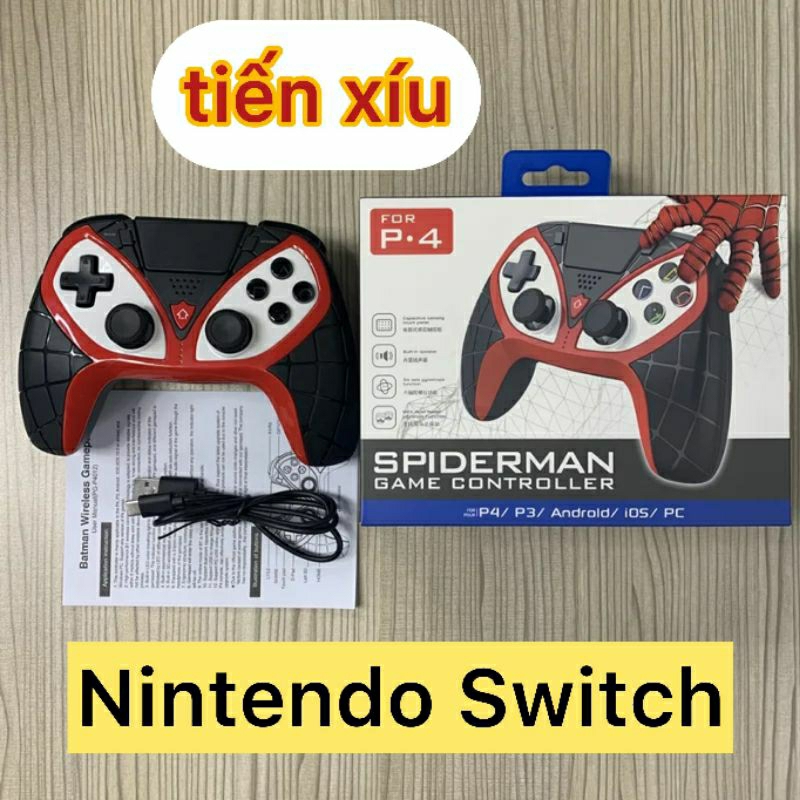 Tay cầm Nintendo Switch Pro Ipega Spider Man , Super smash bros ...