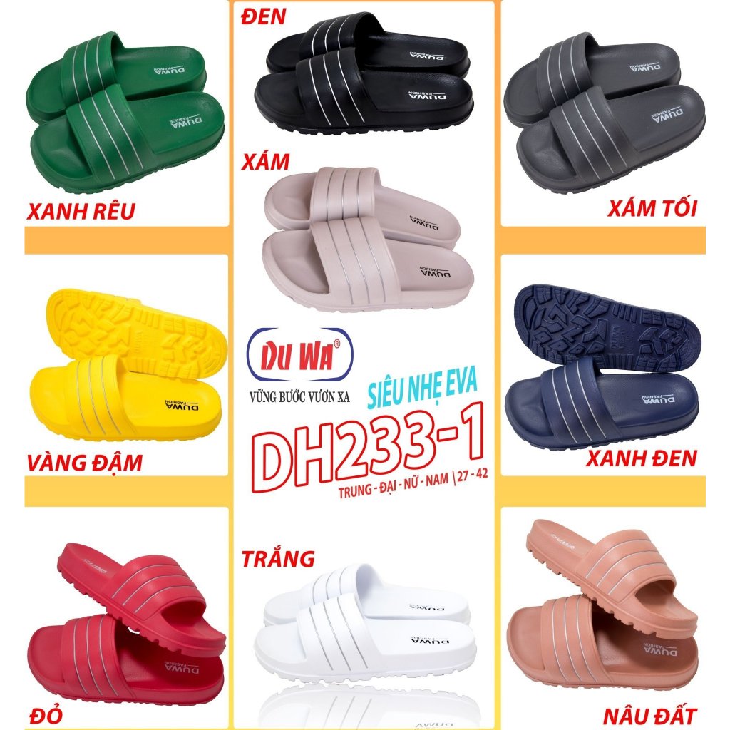 DUWA 233-1 DÉP QUAI NGANG NAM NỮ ĐÚC NGUYÊN KHỐI [HÀNG DUWA CHÍNH HÃNG ...