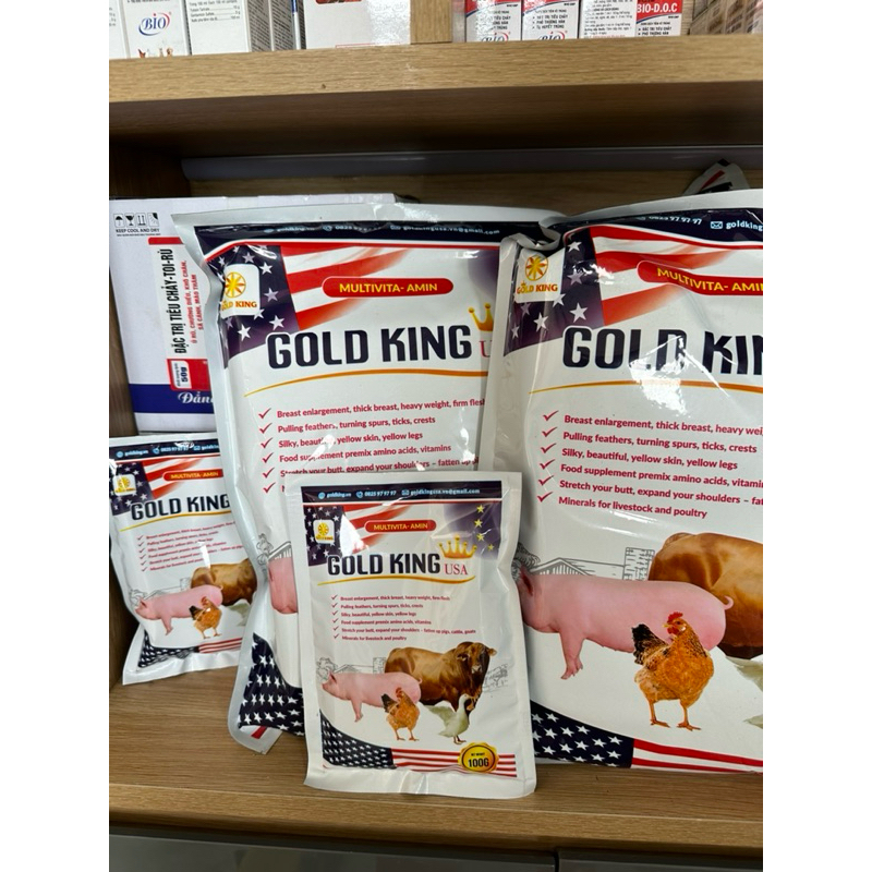 Goldking USA siêu tăng trọng gia súc gia cầm (combo 4gói 100g x 4) | Shopee Việt Nam