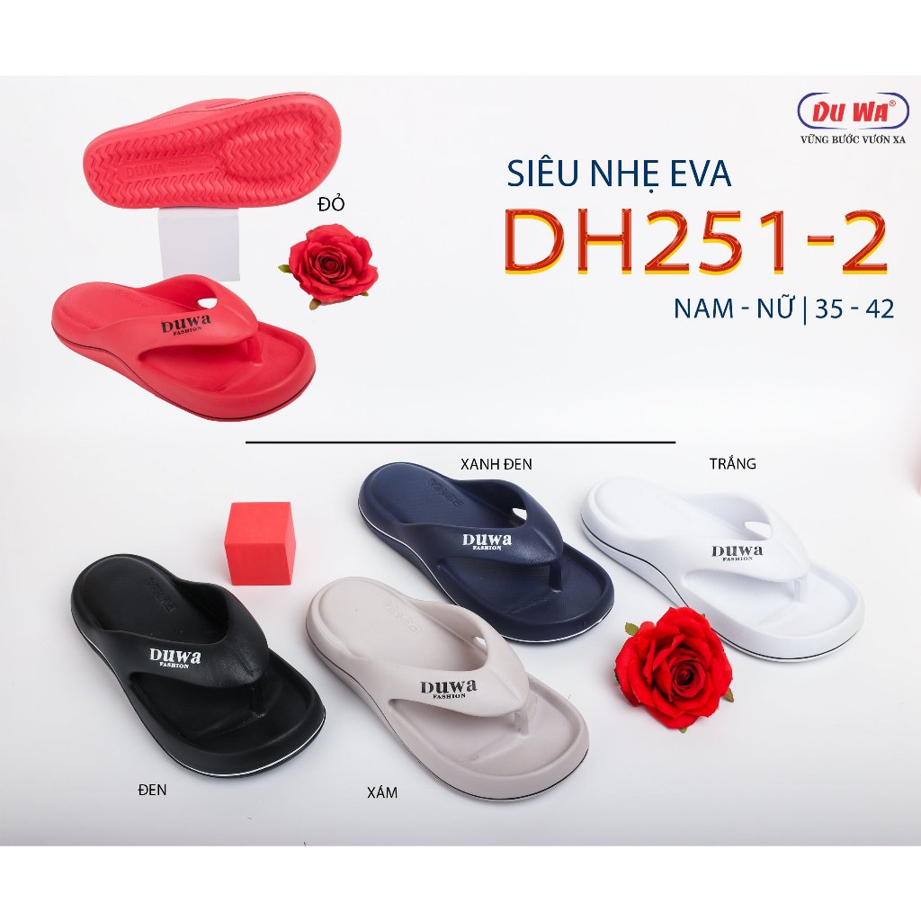 DUWA 251-2 DÉP KẸP NAM NỮ ĐÚC NGUYÊN KHỐI [HÀNG DUWA CHÍNH HÃNG ...