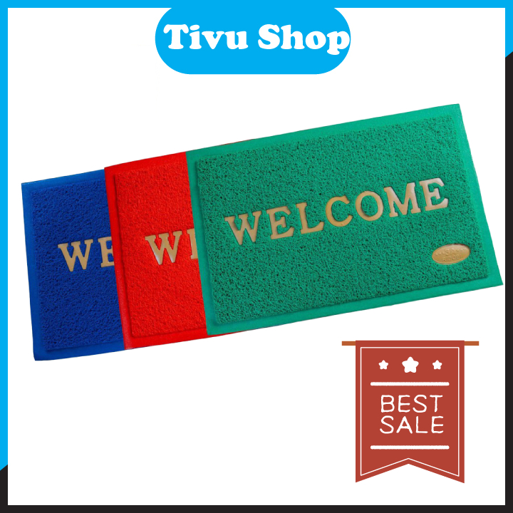 Thảm nhựa chùi chân Welcome 3A chống trơn trượt sang trọng bền đẹp ...