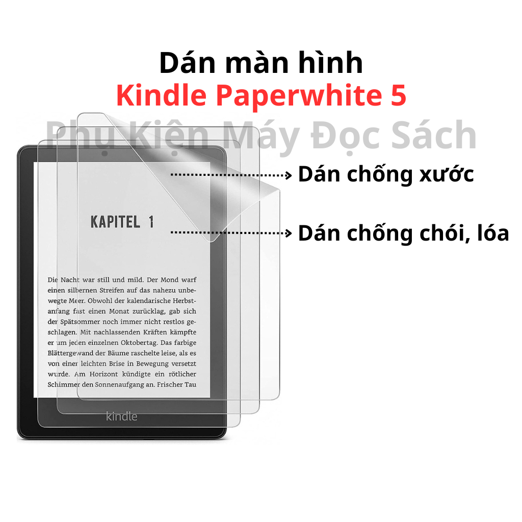 Dán Màn Hình Kindle Paperwhite 1/2/3/4/5/Oasis2/3, Libra 2/H2O, Poke 2 ...