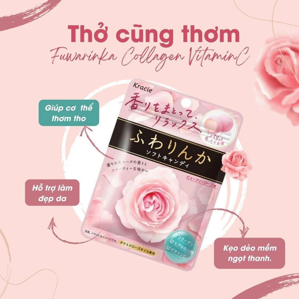 Kẹo Thơm Body Hoa Hồng Kracie 12 viên 27gram | Shopee Việt Nam