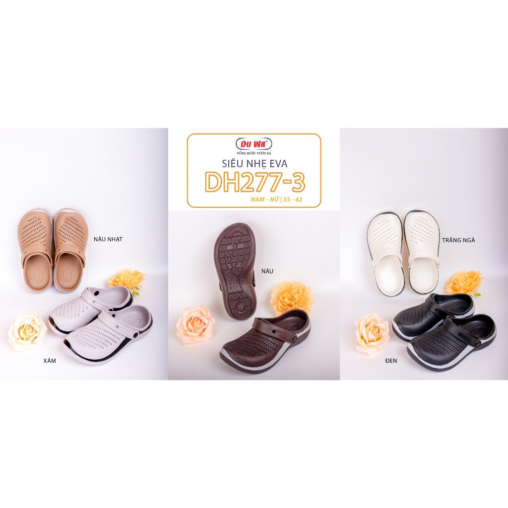DUWA 277-3 DÉP NAM NỮ BÍT SỤC ĐÚC NGUYÊN KHỐI [HÀNG DUWA CHÍNH HÃNG ...
