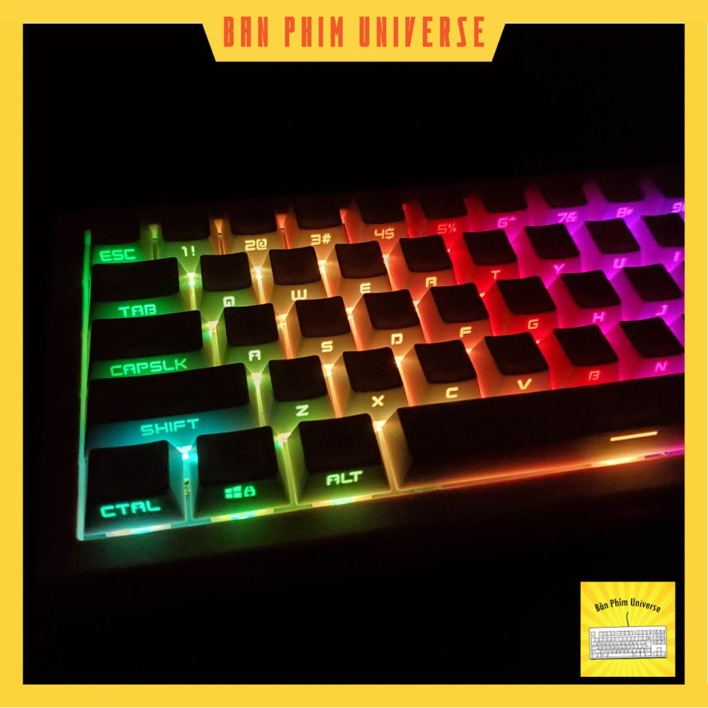 Keycap xuyên led double shot - keycap side print xuyên led - keycap ...