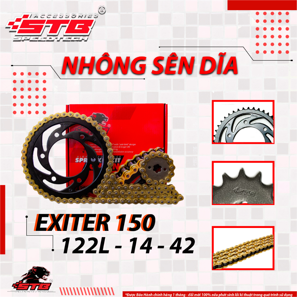 Bộ nhông sên dĩa 428H STB cao cấp chính hãng phù hợp nhiều dòng xe máy thông dụng | Shopee Việt Nam