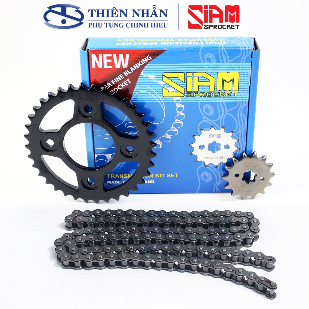 Nhông sên dĩa SIAM Wave RS/RSX/S100/S110/alpha mới, Future 2/X/Neo ...
