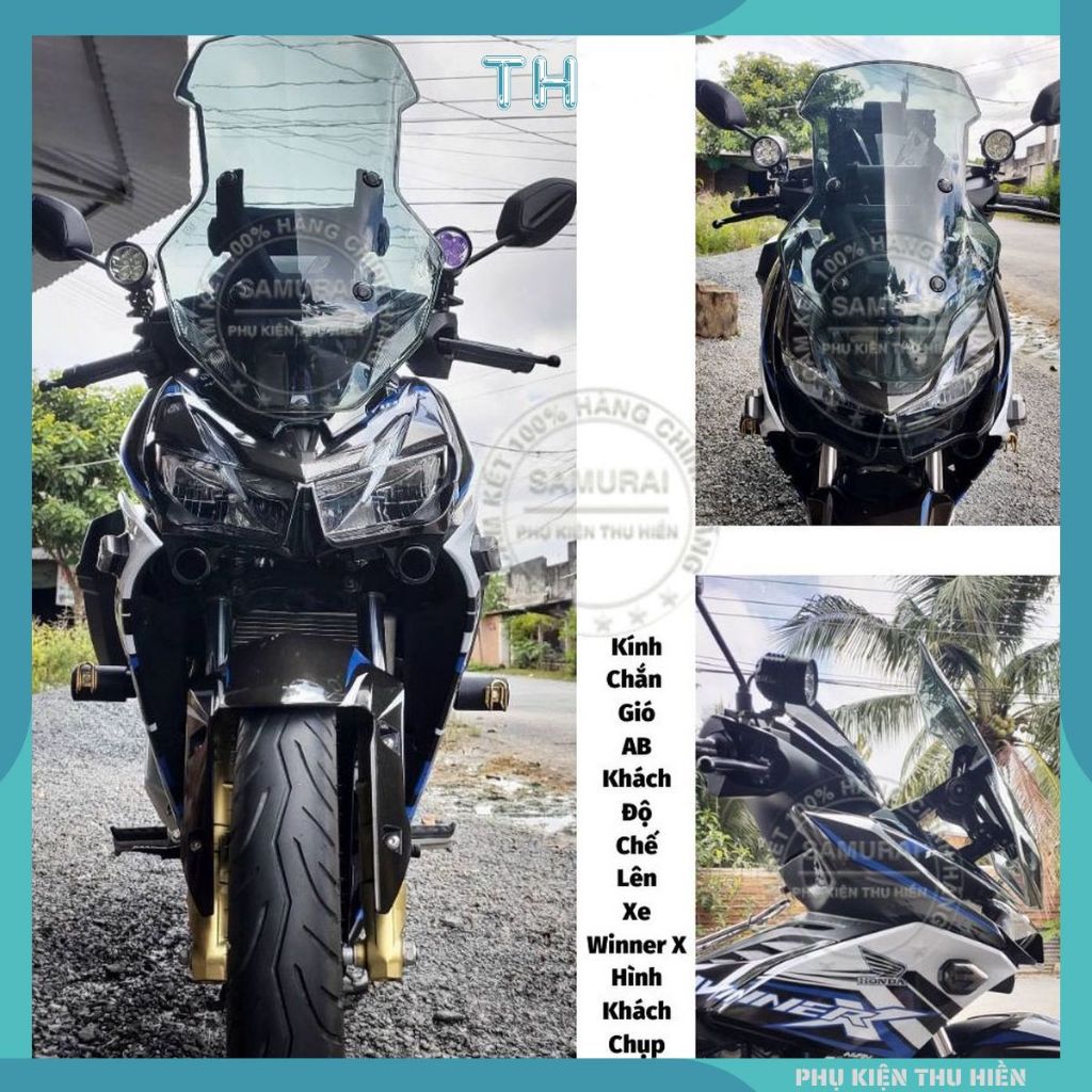 Kính chắn gió Winner X chế từ kính chắn gió xe AB hàng chính hãng ...