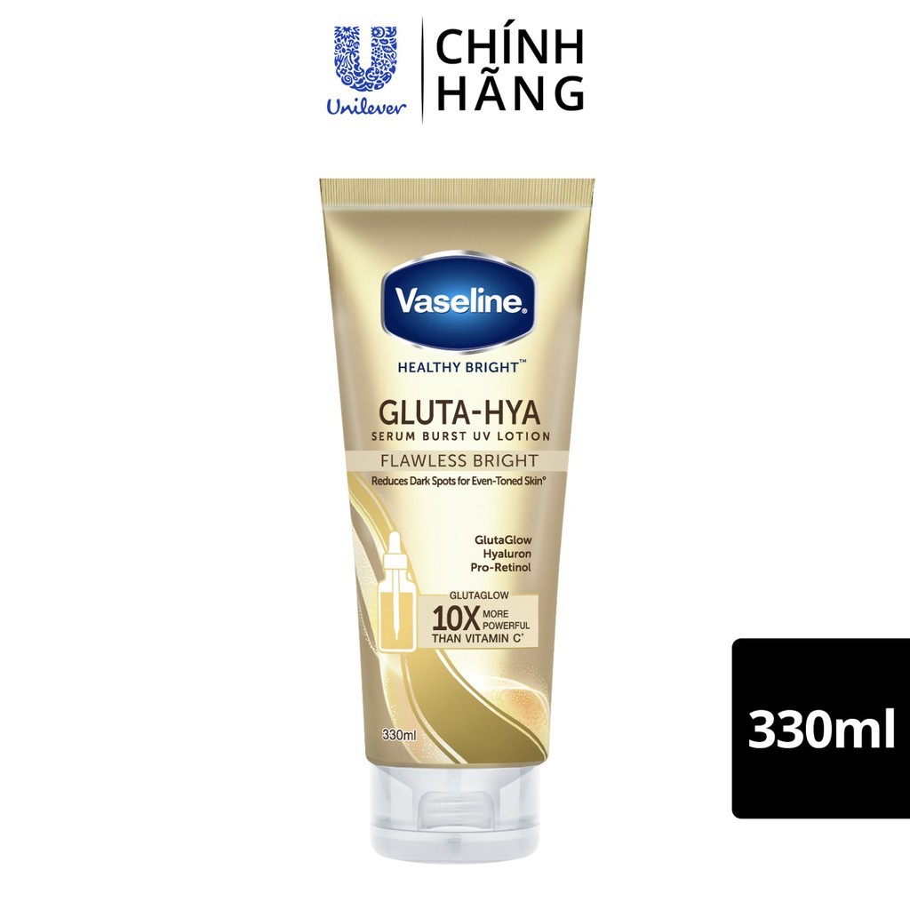 [HB Gift-BW] FULL SIZE 330ML Serum Vaseline Gluta-Hya Dưỡng Da Sáng Mịn ...
