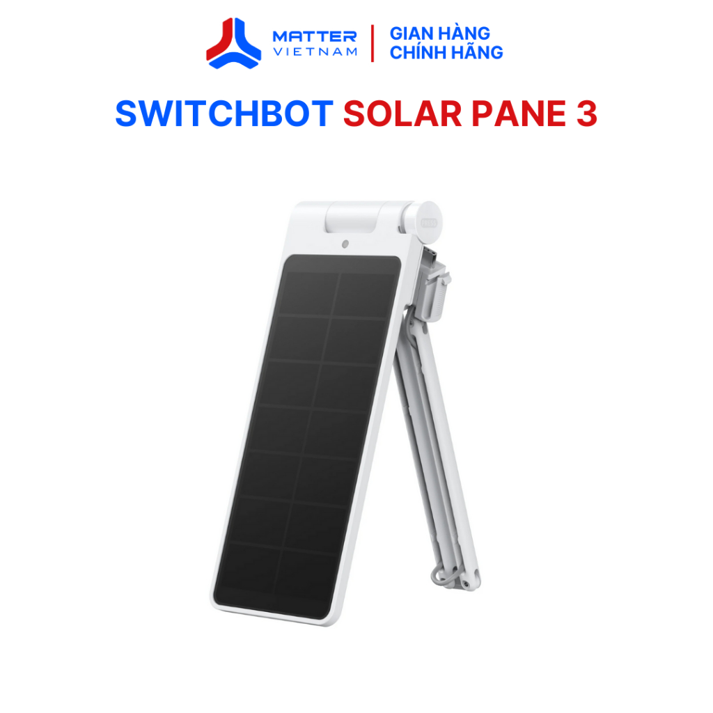 SwitchBot Solar Panel 3 - Tấm pin năng lượng mặt trời cho Rèm thông minh Curtain Rod/U/I Rail ...