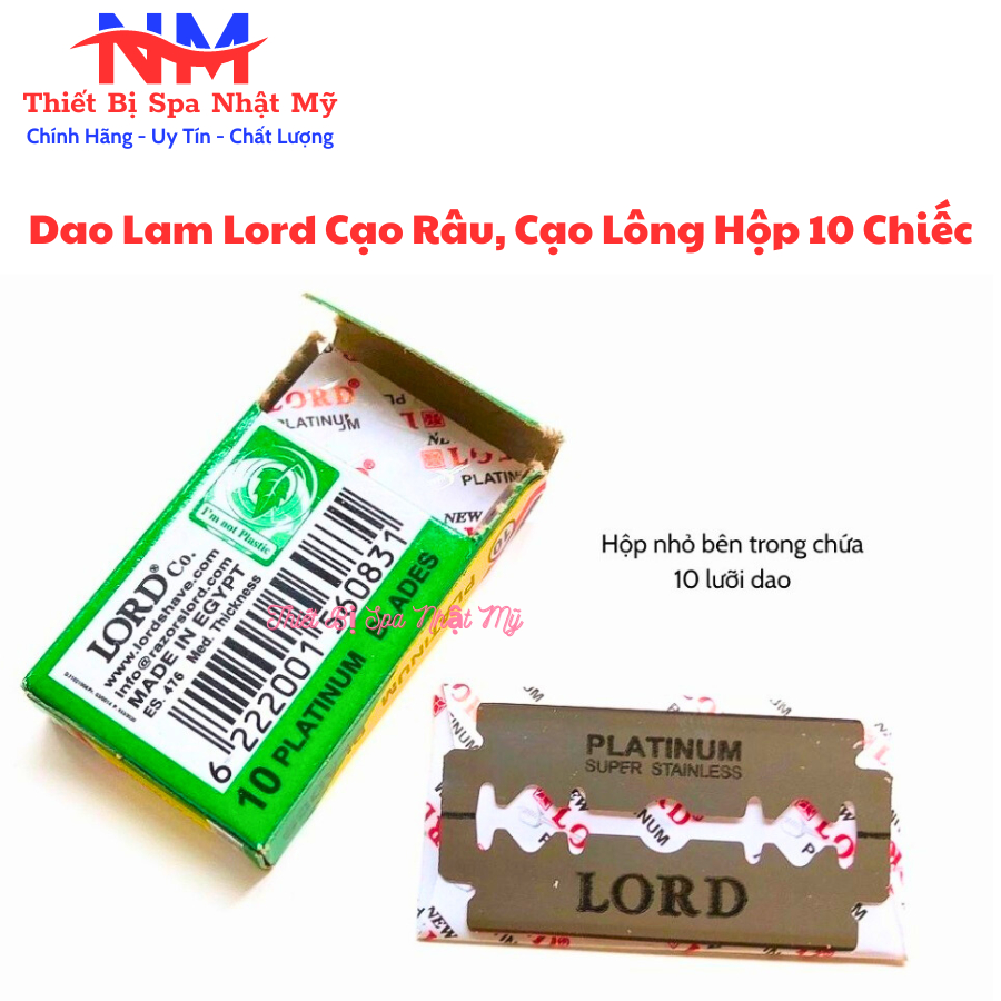 Lưỡi Dao Lam Lord I Dao Cạo Râu, Cạo Lông Hộp 10 Chiếc Dùng Cá Nhân ...
