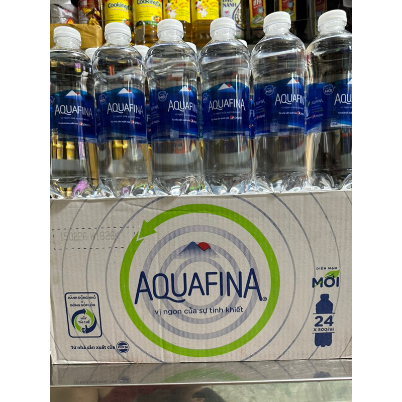 ️ Quận3: co Giao hoả tốc Tp hcm Nước Uống Aquafina thùng 24 chai : chai 500ml đóng chai | Shopee ...