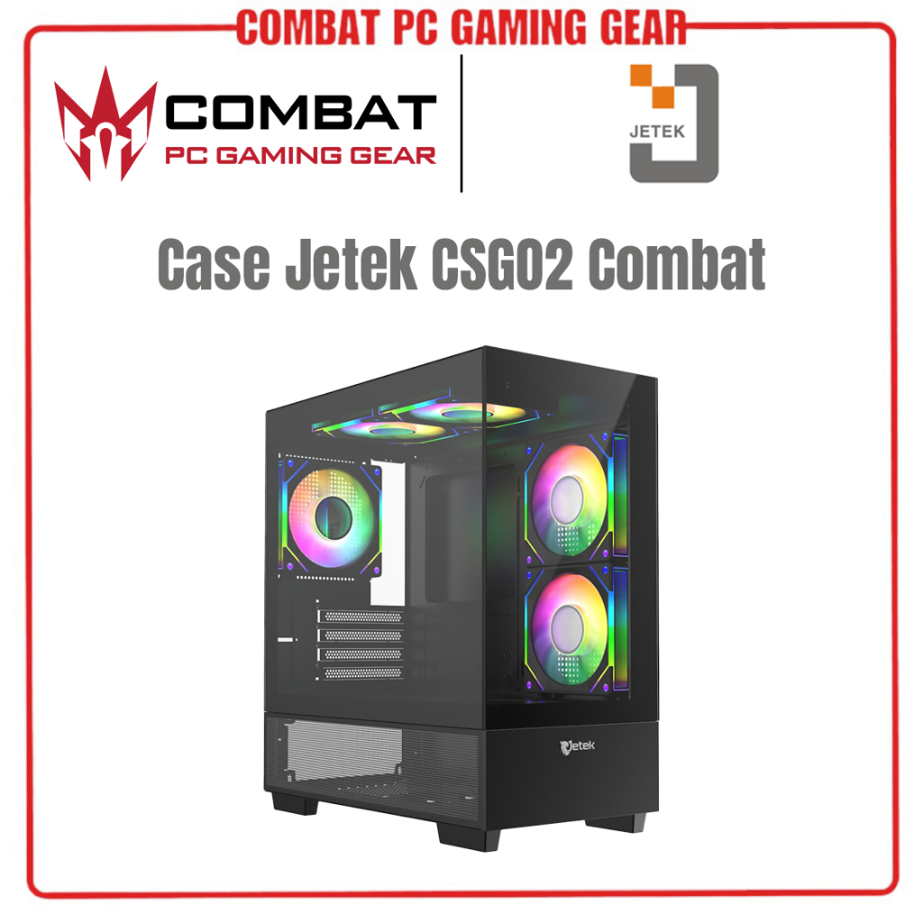 Case máy tính Jetek CSGO2 Combat Black Hàng Chính Hãng | Shopee Việt Nam