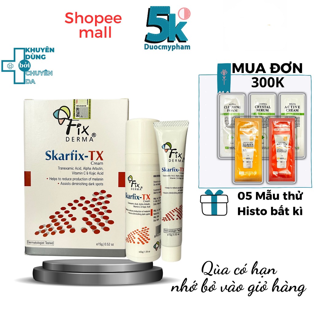 Fixderma Skarfix TX & Skarfix Plus Kem Dưỡng Da Mờ Nám, Đốm Nâu và ...
