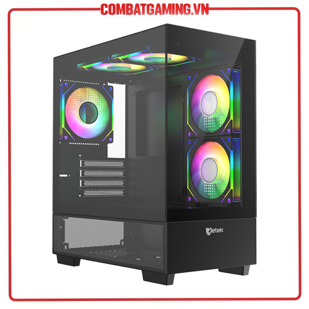 Case máy tính Jetek CSGO2 Combat Black Hàng Chính Hãng | Shopee Việt Nam
