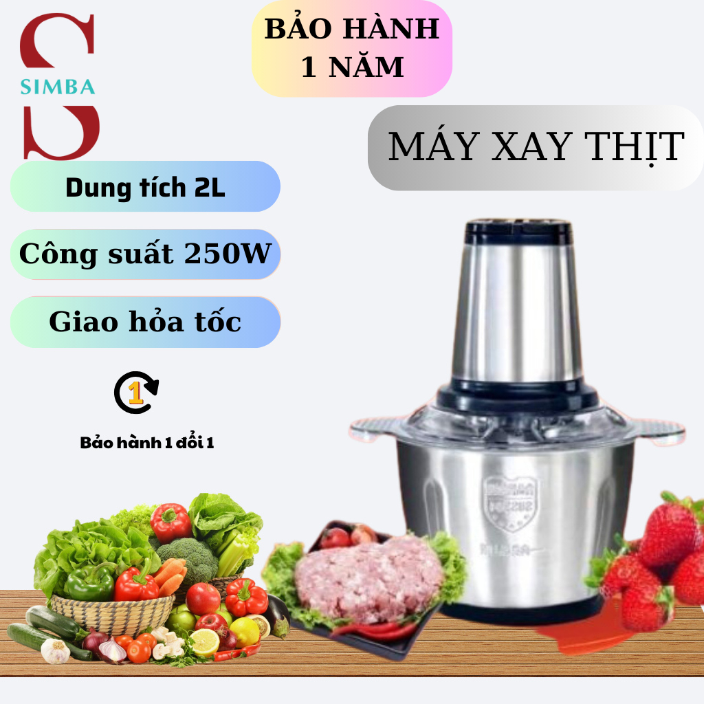 [ BH 1 NĂM ] Máy Xay Thịt - Cối xay thịt inox - Máy Xay Đa Năng Cối ...
