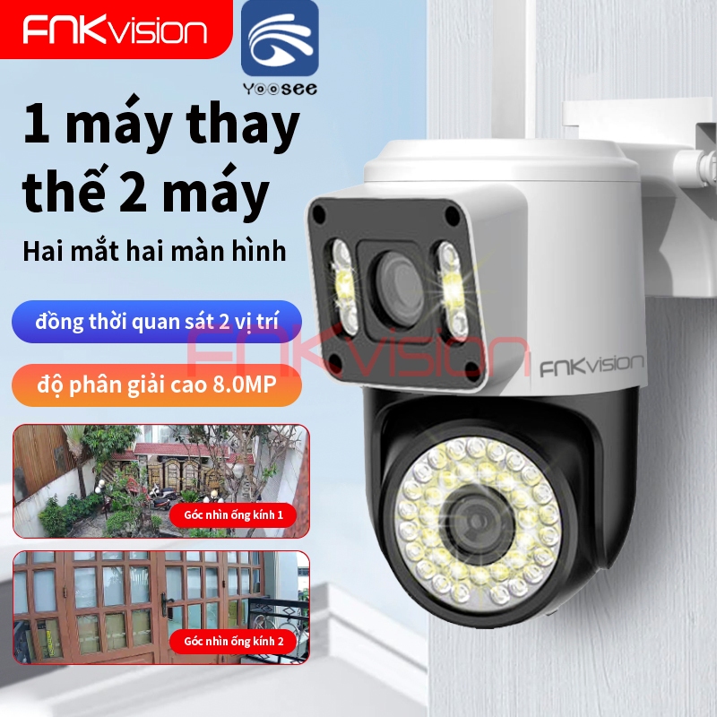 Camera Fnkvision Wifi 2 Mắt giám sát Ngoài Trời Không Dây Ip66 Thông ...