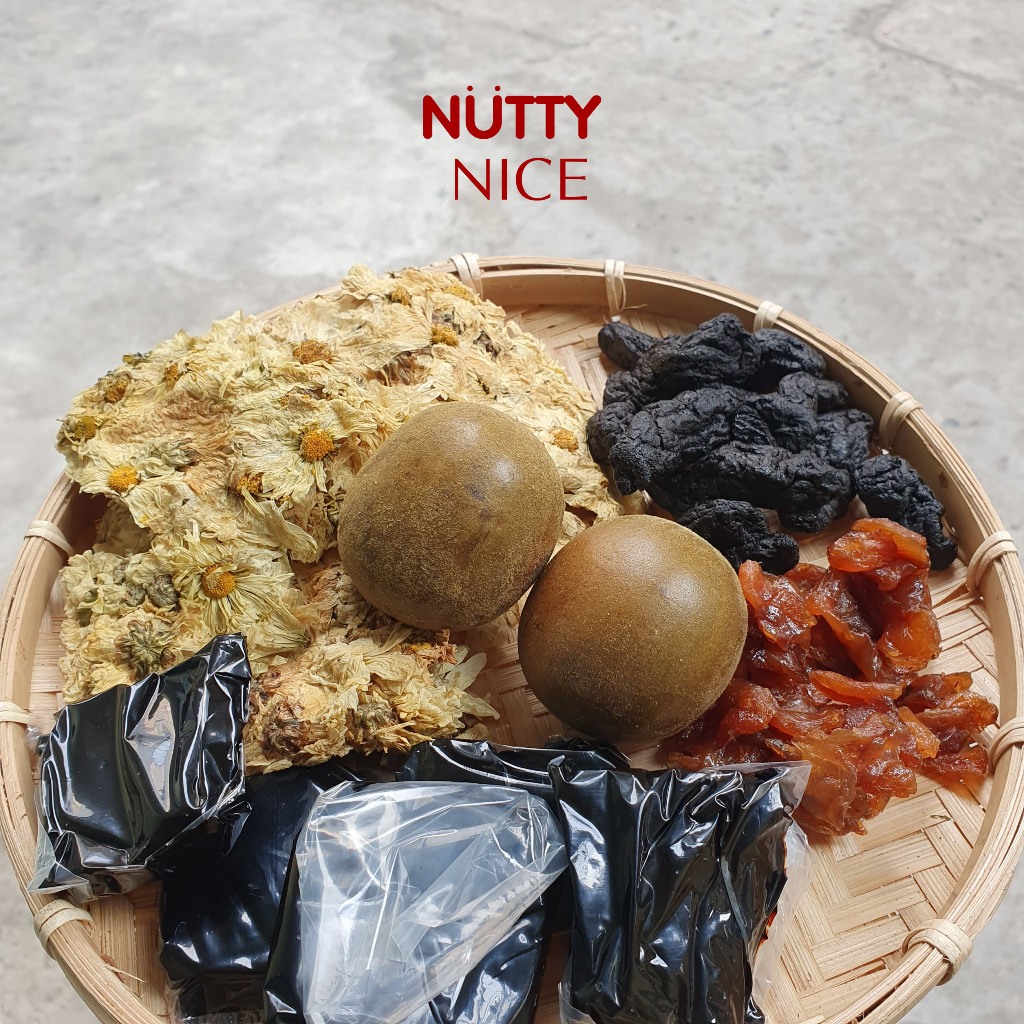 (Tặng 5 set sâm lục vị) Combo 5 Set nguyên liệu nấu sâm lục vị Nutty Nice ( 1 set nấu được 10L ...