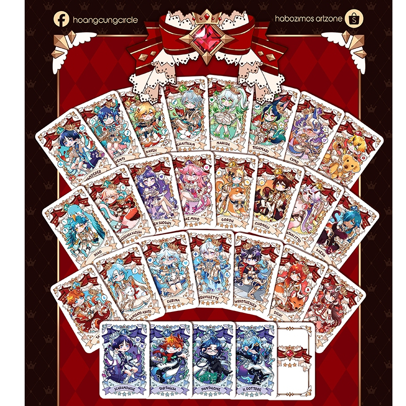 Little Kingdom gacha card - Card bo góc chibi ngẫu nhiên nhân vật ...