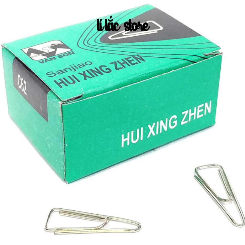 Ghim cài giấy tài liệu C62 tam giác) 25mm 1 hộp kẹp tài liệu văn phòng ...