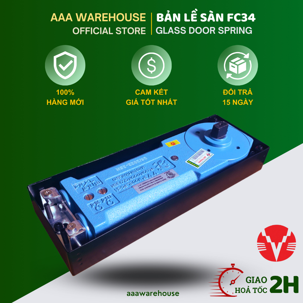 Bản lề sàn thuỷ lực FC-34 VVP Thái Lan 105kg 150kg | Shopee Việt Nam