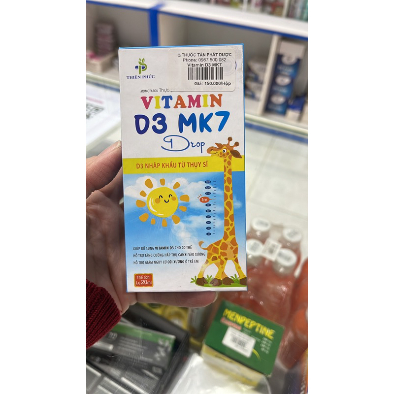 Vitamin D3 MK7 bổ sung vitamin D3 tăng cường hấp thụ canxi | Shopee ...