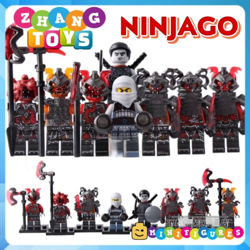 Đồ chơi Xếp hình Ninjago season 7 Shadow Ash Slackjaw Blunck Rivett ...