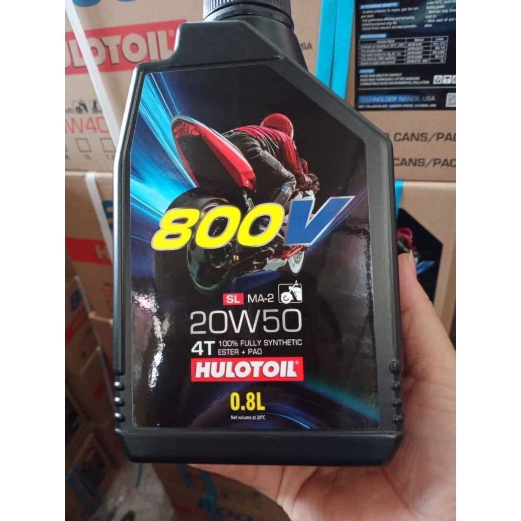 Dầu Nhớt xe máy 800v 10W40 loại 0,8 HULOTOIL dùng cho xe số và xe ga hàng nhập khẩu | Shopee ...