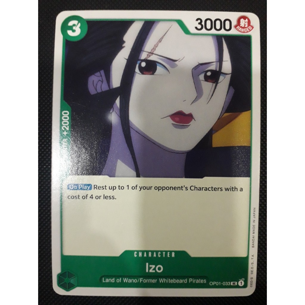 [TNTB] Thẻ bài One Piece TCG OP01-033 - Izo - Character - Uncommon - Green | Shopee Việt Nam