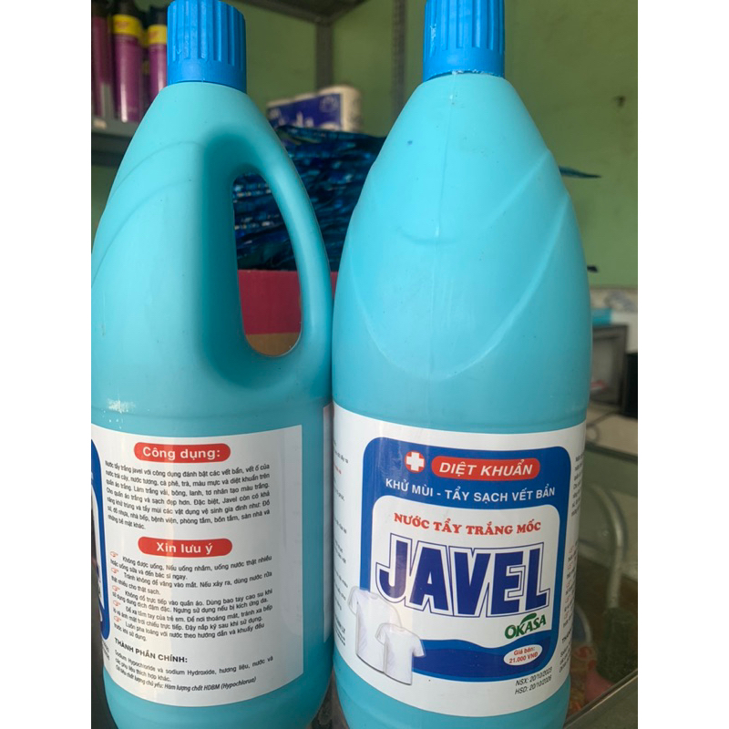 Nước tẩy trắng đậm đặc Javel chai 1000ml | Shopee Việt Nam