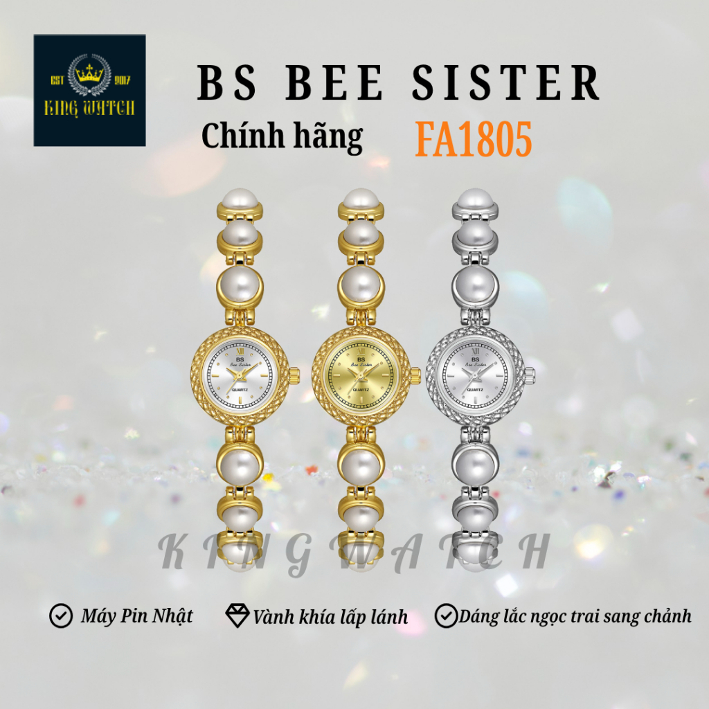 Đồng hồ nữ BS Bee Sister FA1805 kiểu lắc tay - size 22mm | Shopee Việt Nam