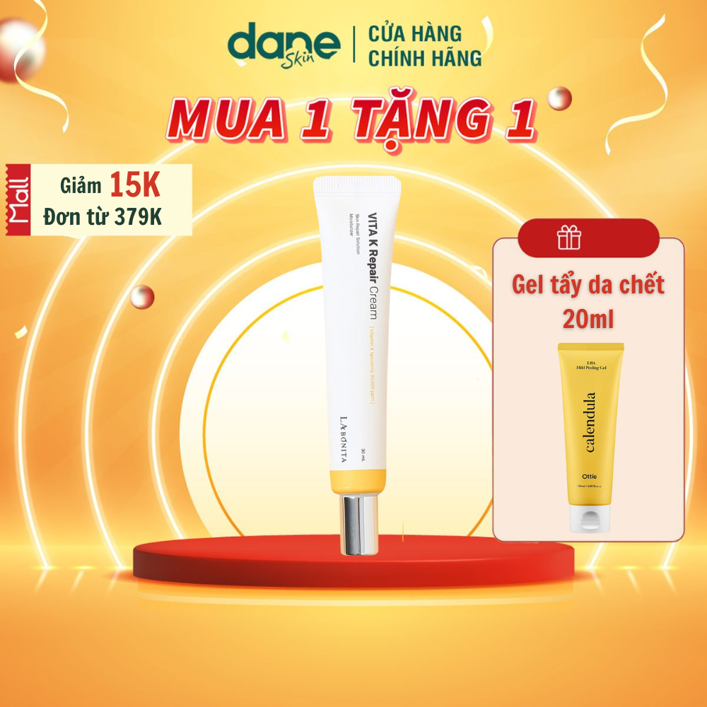Kem Dưỡng Phục Hồi Da La Bonita Vita K Repair Cream 30ml (30,000 ppm ...