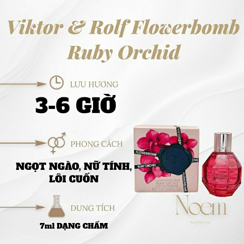 NƯỚC HOA MINI VIKTOR & ROLF FLOWERBOMB RUBY ORCHID EDP 7ML | Shopee ...